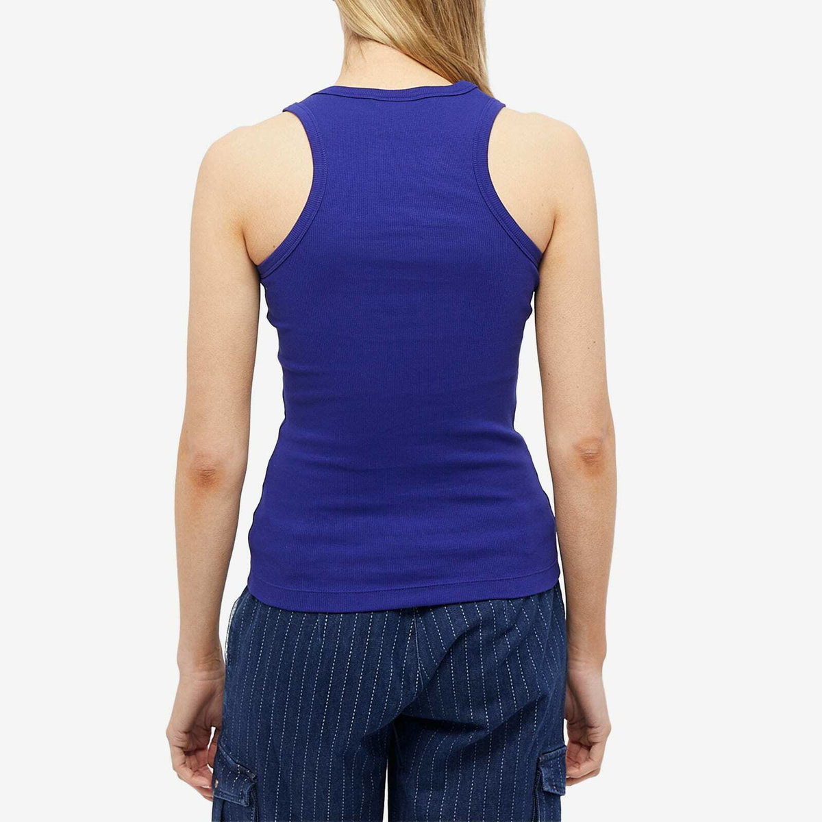 MOWALOLA Women's Am I A Tank Top in Spectrum Blue Mowalola