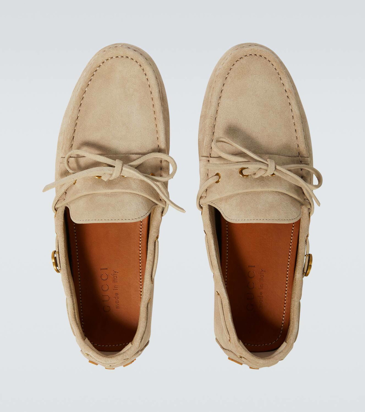 Gucci Interlocking G suede driving shoes Gucci