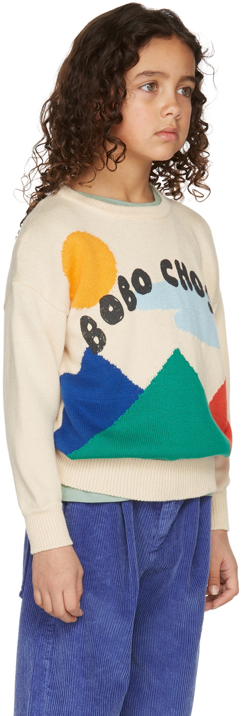 Bobo Choses Kids Off-White Landscape Sweater Bobo Choses
