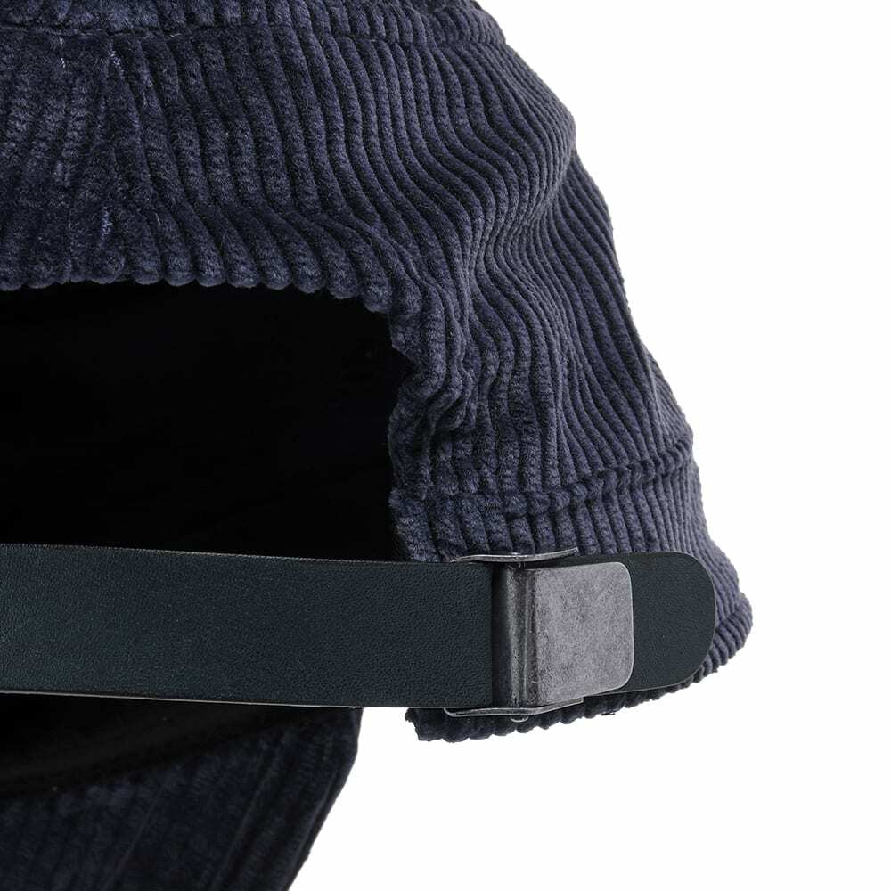 Universal Works Men's Cord Field Cap in Navy Universal Works