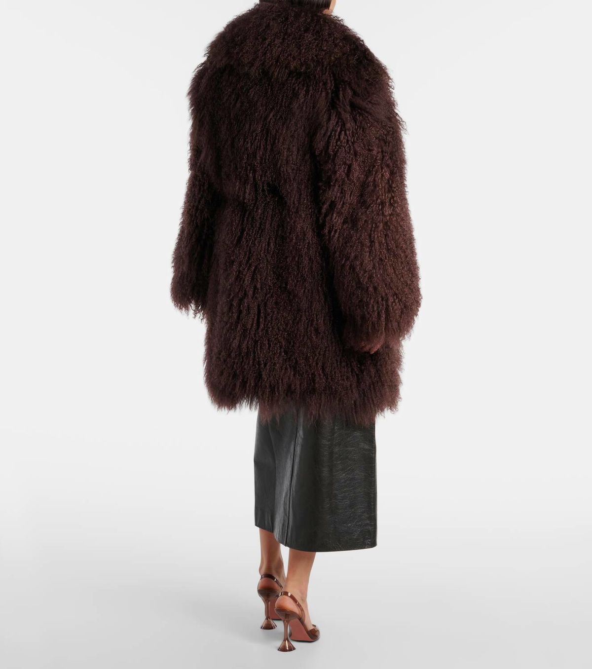 Self-Portrait Shearling coat Self-Portrait