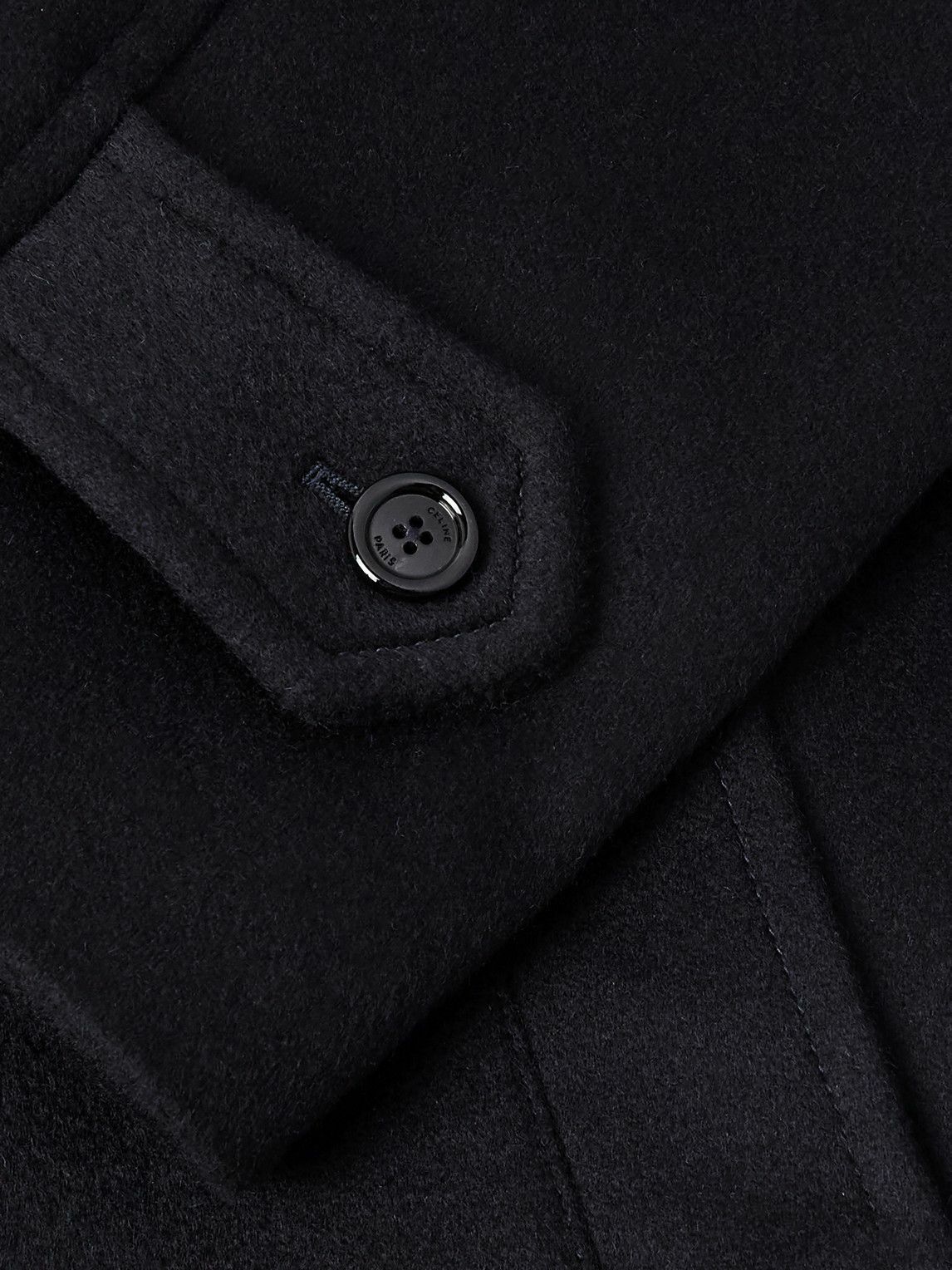 CELINE - Wool-Felt Coat - Black Celine