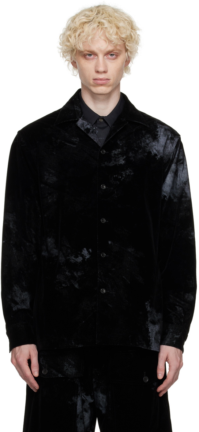TAAKK Black Flocked Shirt TAAKK