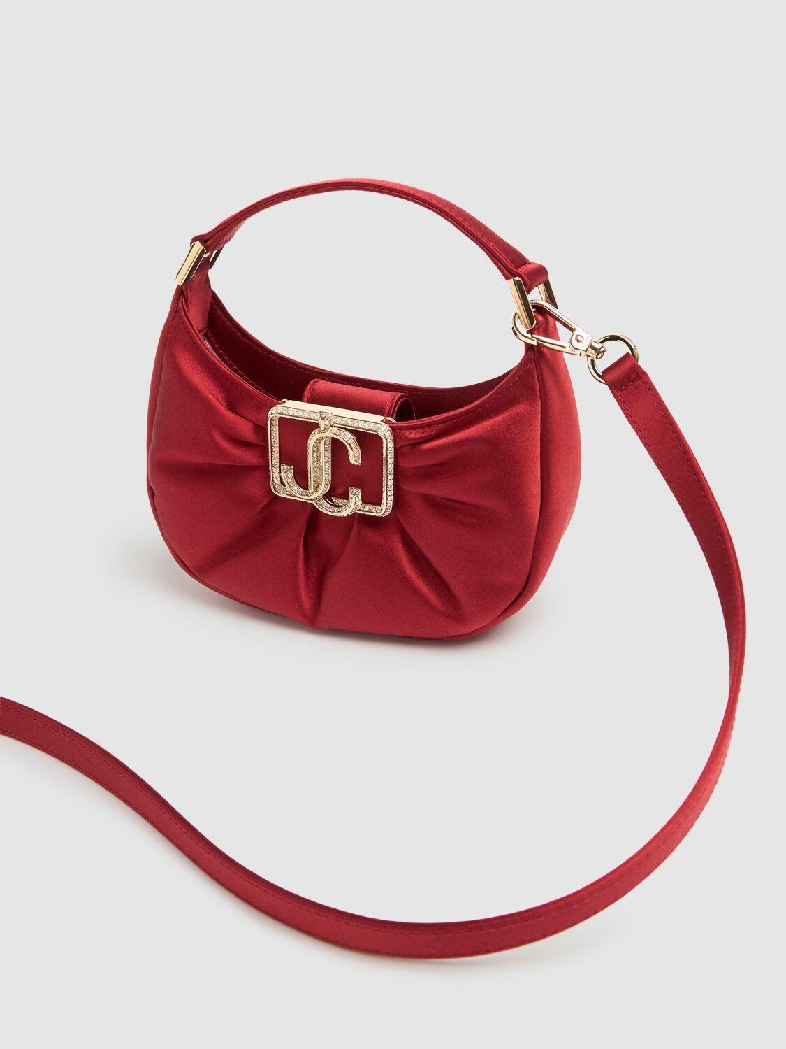 JIMMY CHOO Mini Edie Satin Hobo Bag Jimmy Choo
