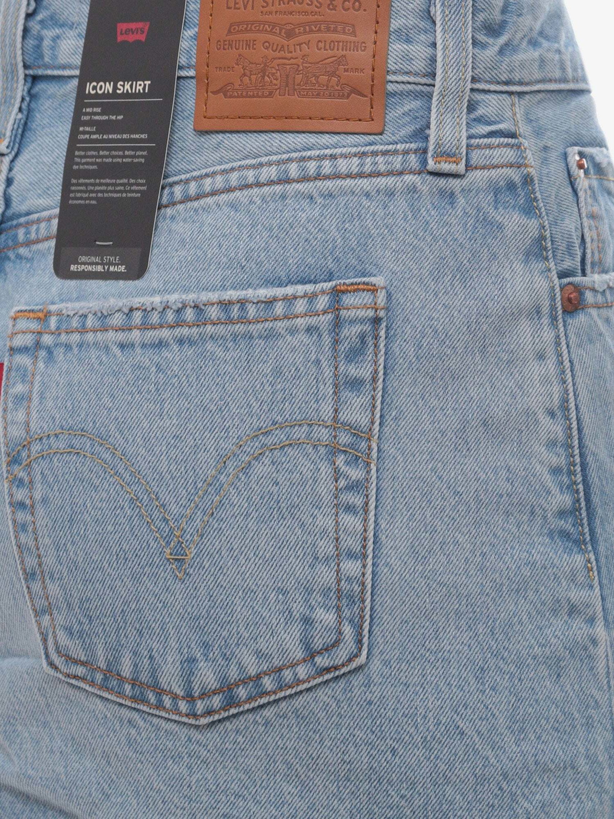 Levi's Skirt Blue Womens Levi's Red