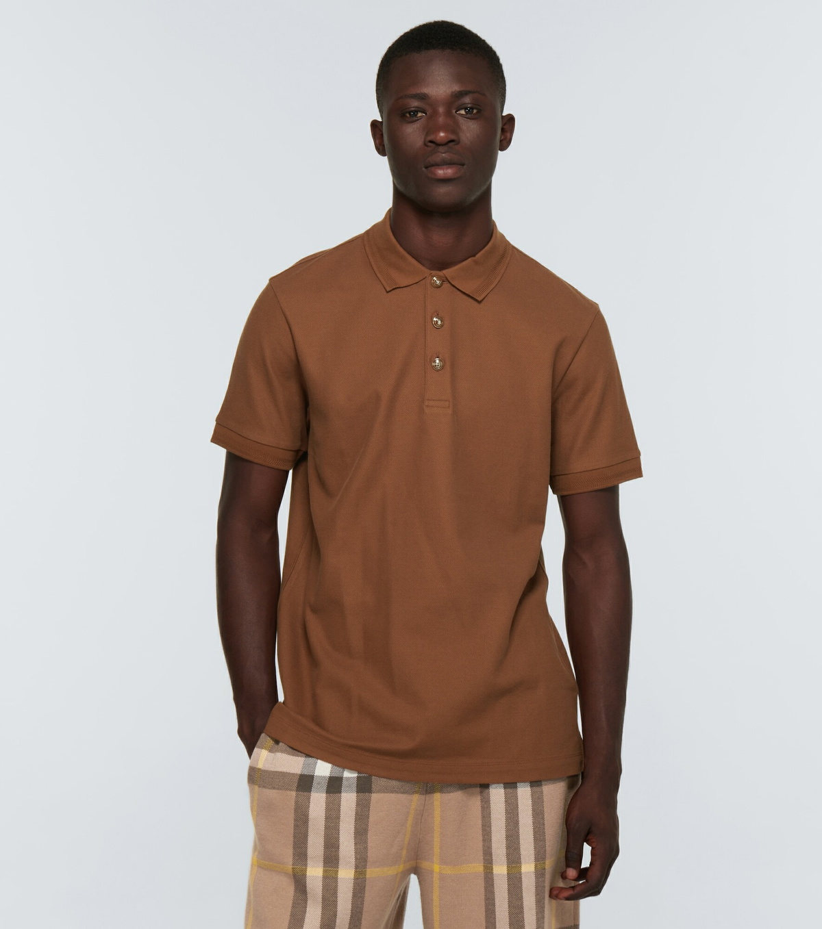 Burberry - Cotton piqué polo shirt Burberry