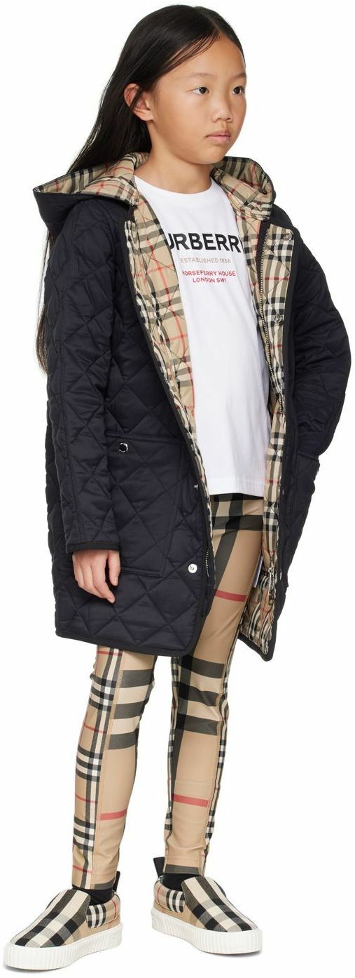 Burberry Kids White Horseferry T-Shirt Burberry