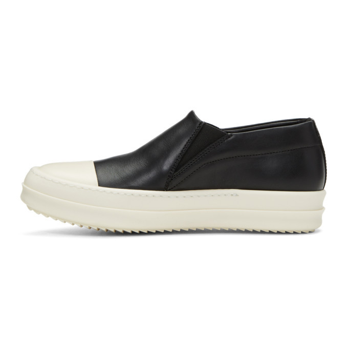 Rick Owens Black Boat Slip-On Sneakers Rick Owens