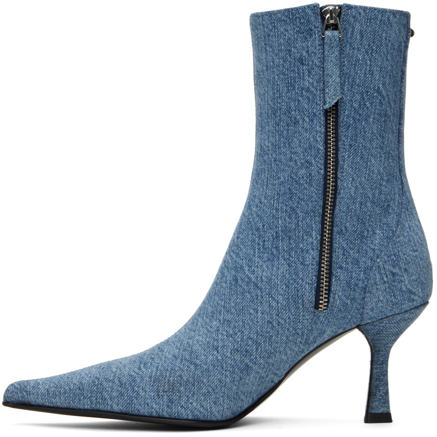 Our Legacy Blue Slim Denim Boots Our Legacy