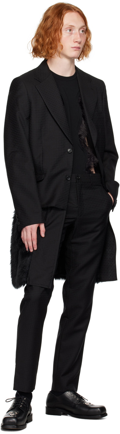 Comme des Garçons Homme Plus Black Cutout Faux-Fur T-Shirt Comme des ...