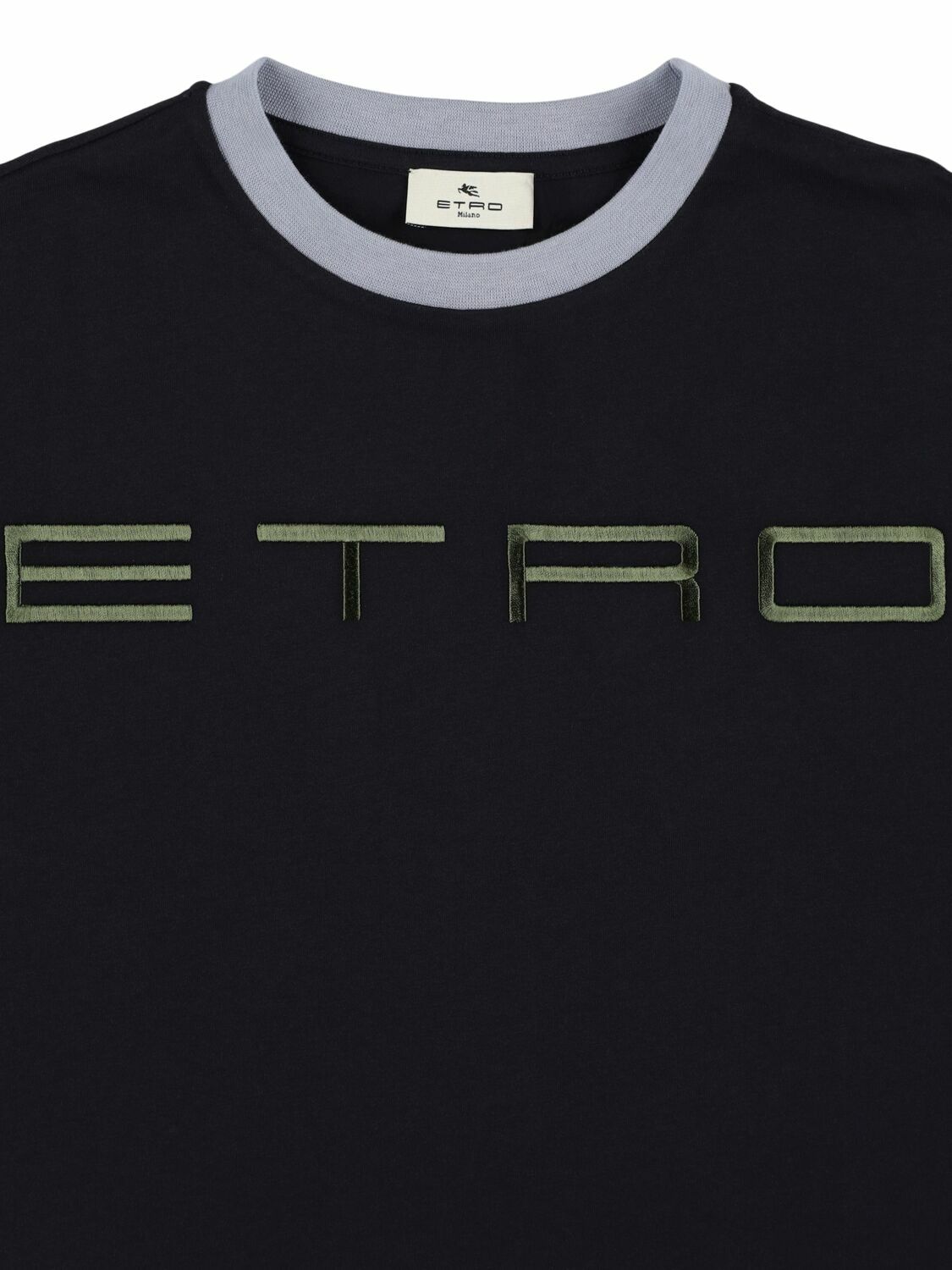 ETRO Embroidered Cotton Jersey T-shirt Etro