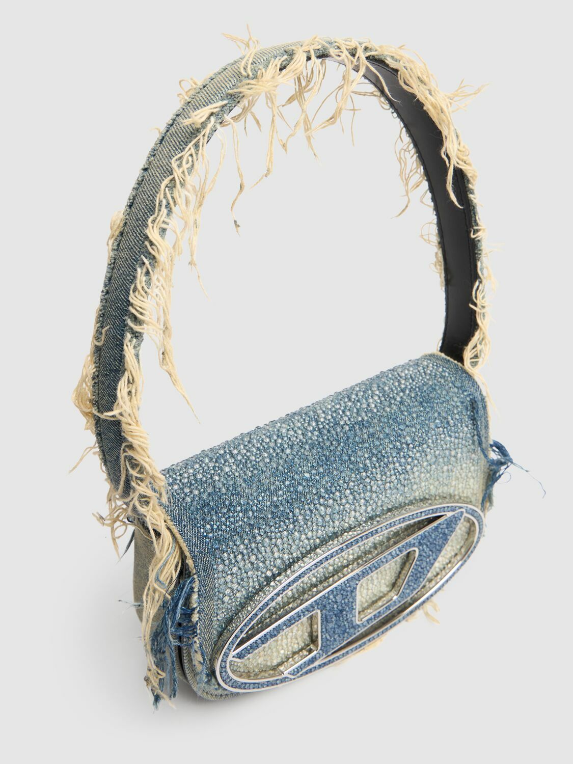 DIESEL 1dr Washed Denim Shoulder Bag Diesel