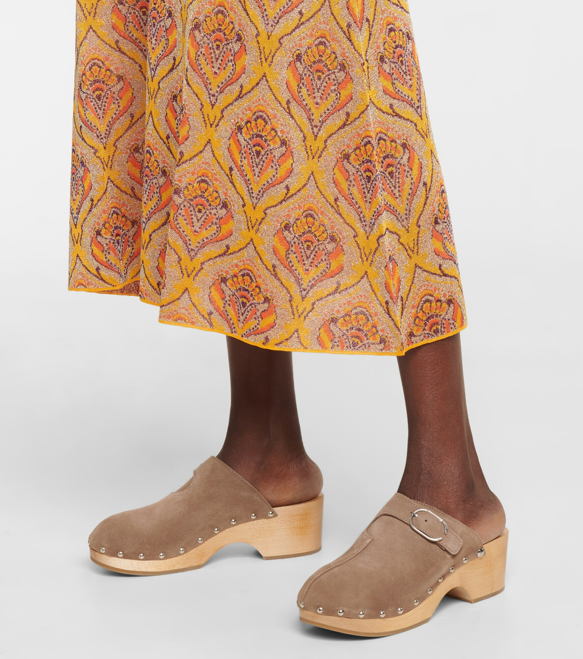 Paco Rabanne - Suede clogs Paco Rabanne