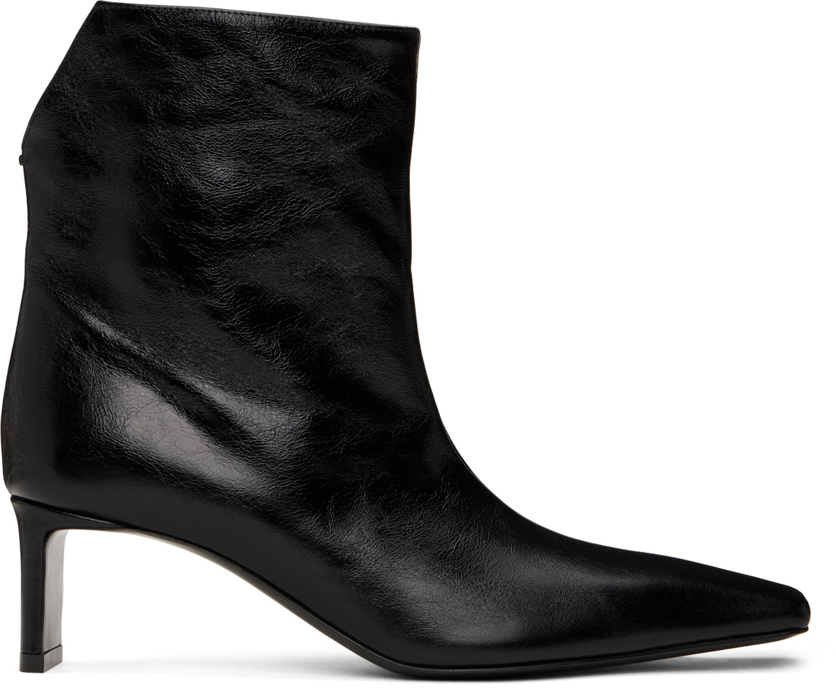KHAITE Black Ona Ankle Boots Khaite