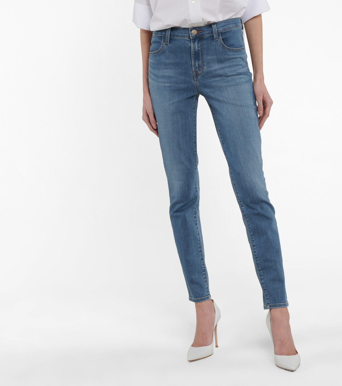 J Brand - Maria high-rise skinny jeans J Brand