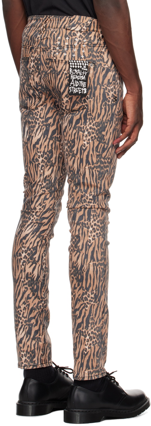 Ksubi Beige & Black Chitch Zoo Jeans Ksubi
