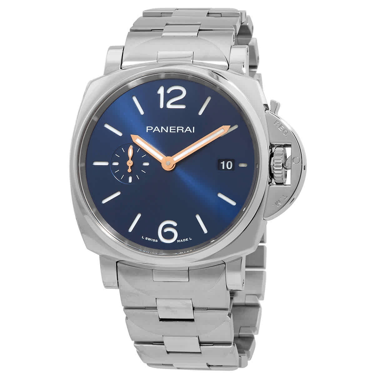 Panerai Luminor Due Automatic Blue Dial Mens Watch PAM01124 Panerai