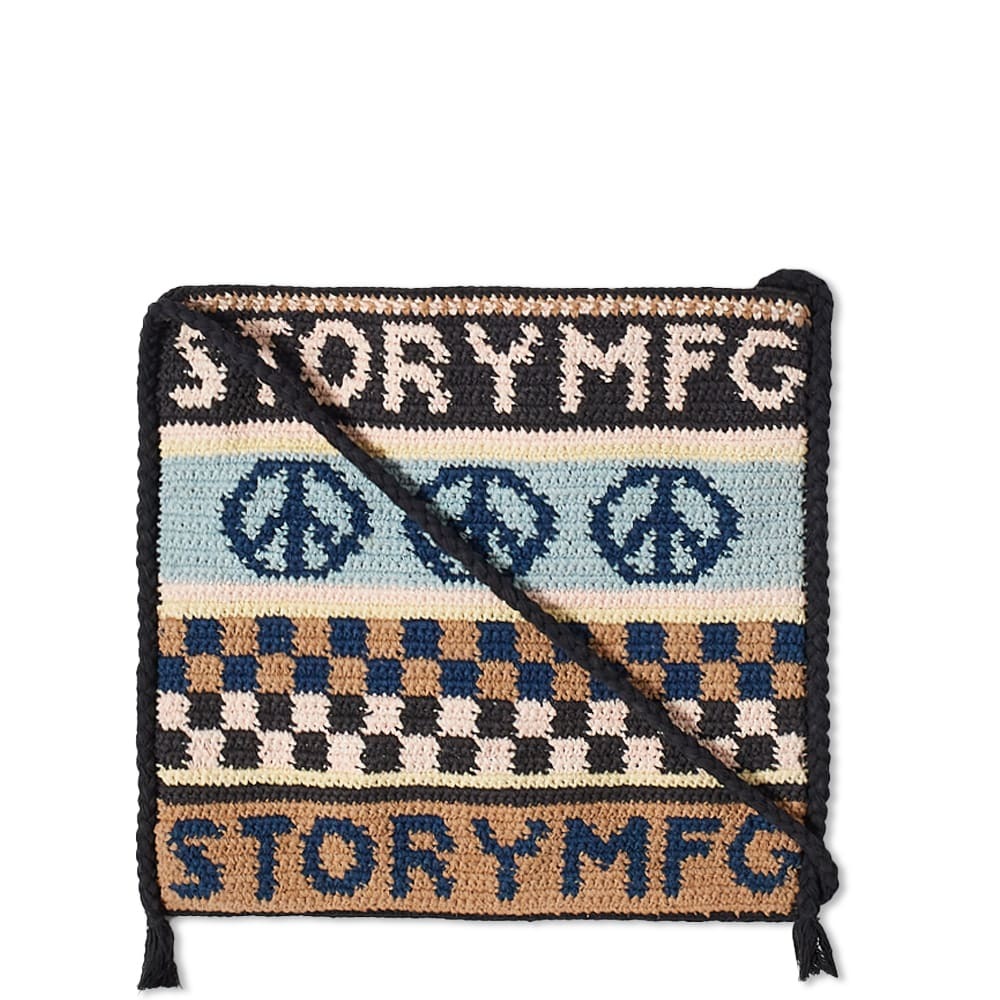 Story mfg. Crochet Stash Bag in Blue Corn Story Mfg.