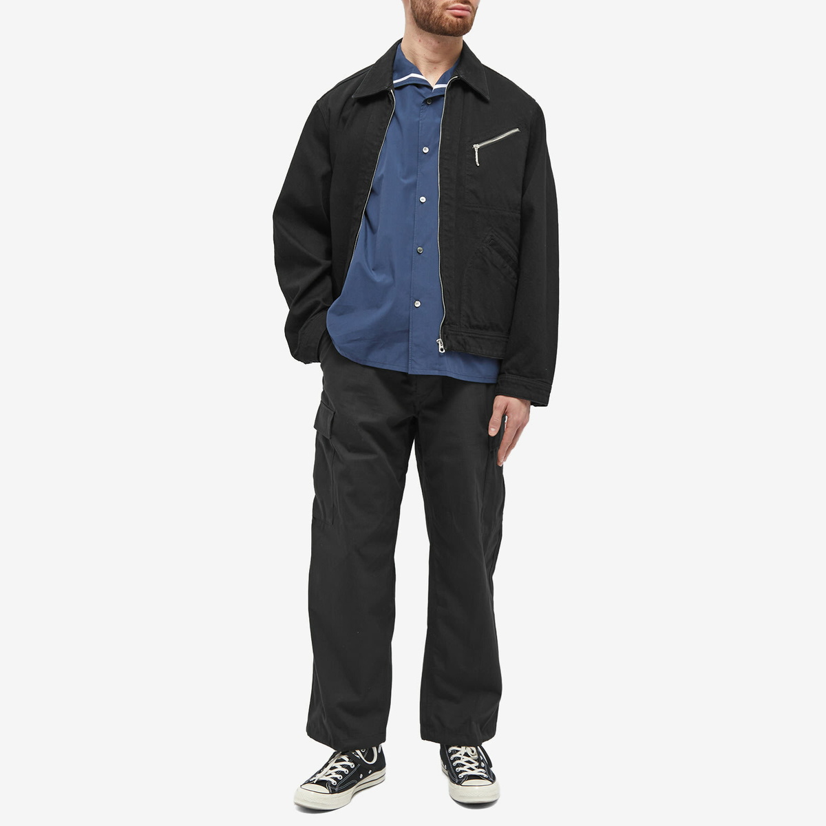 Kenzo Paris Men's Rinse Denim Jacket in Rinse Black Denim Kenzo