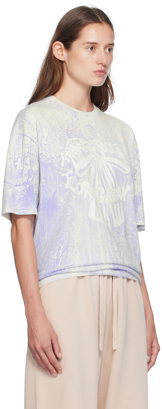 Acne Studios Blue Plaster Print T-Shirt Acne Studios