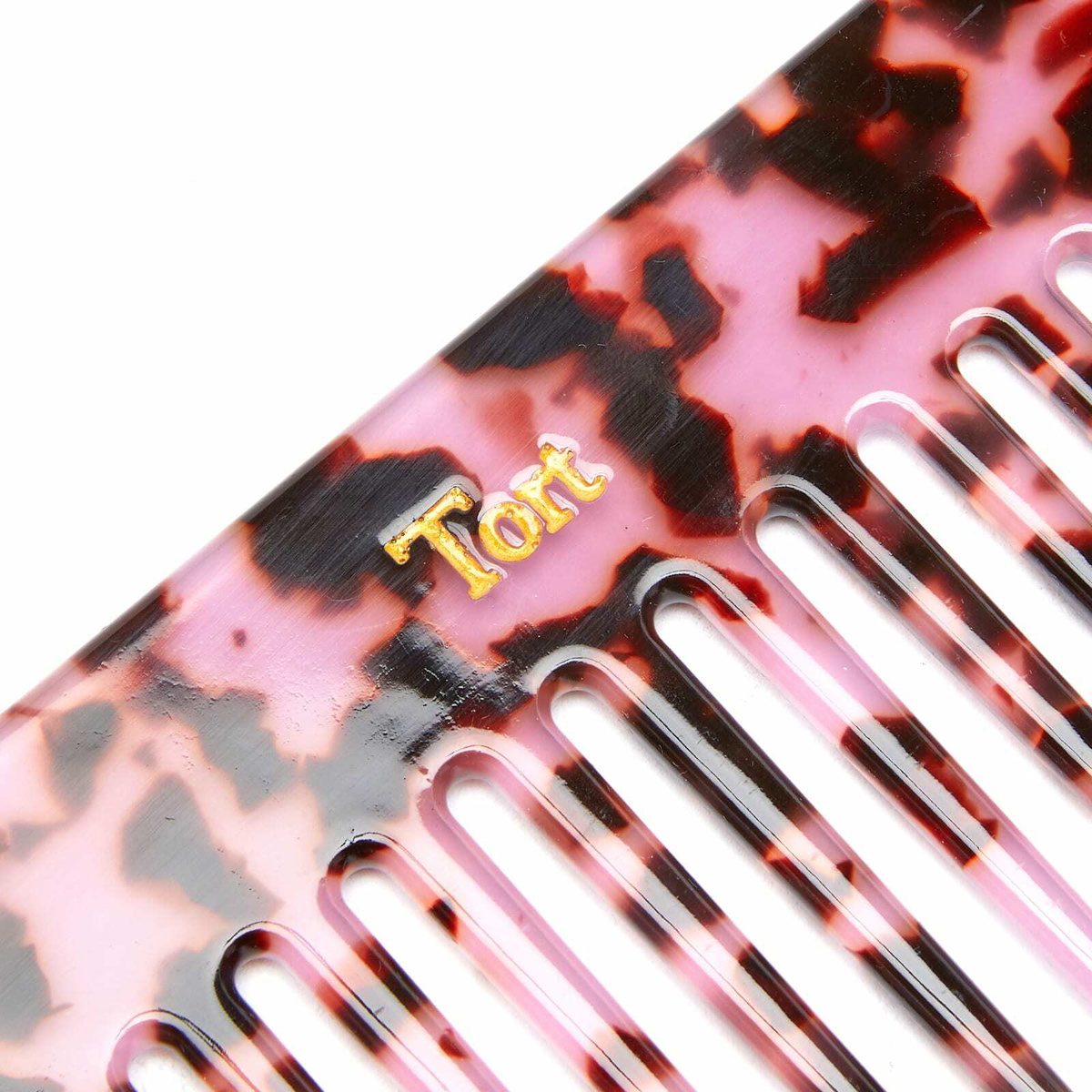 Tort Women's Elva Comb in Purple Leopard Tort