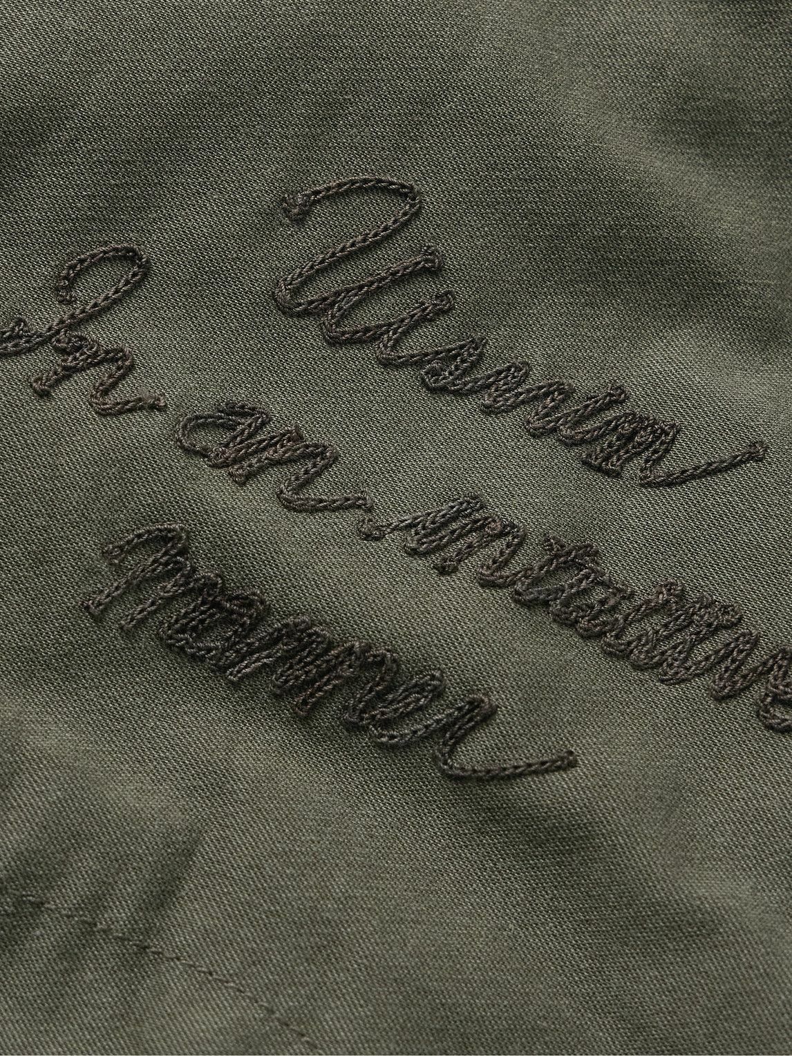 Visvim - Reversible Printed Cotton-Blend and Twill Bomber Jacket - Green Visvim