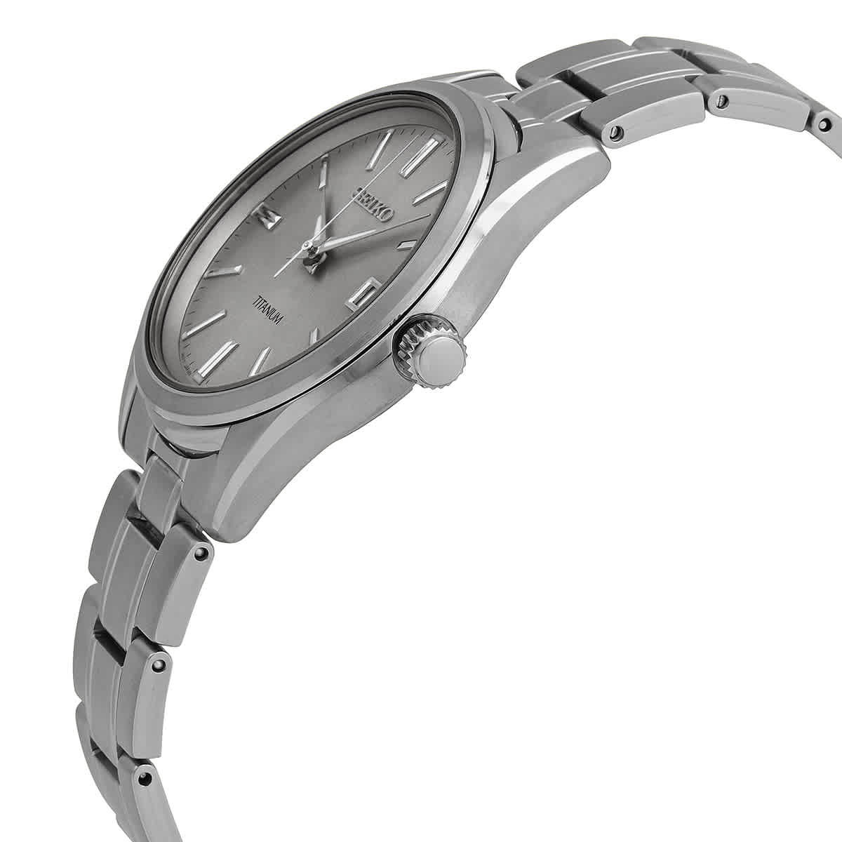 Seiko Essentials Quartz Silver Dial Mens Watch SUR369 Seiko