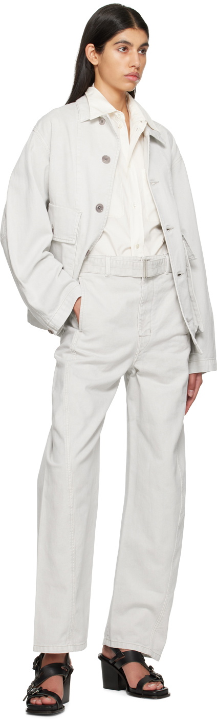 LEMAIRE Off-White Boxy Denim Jacket Lemaire