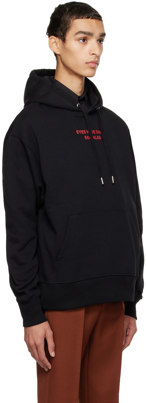 EGONlab Black 'Eyes Wide Shut' Hoodie EGONlab
