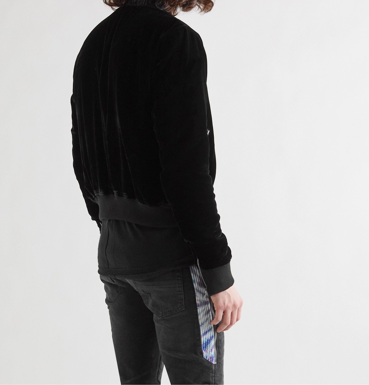 AMIRI - Velvet Bomber Jacket - Black Amiri