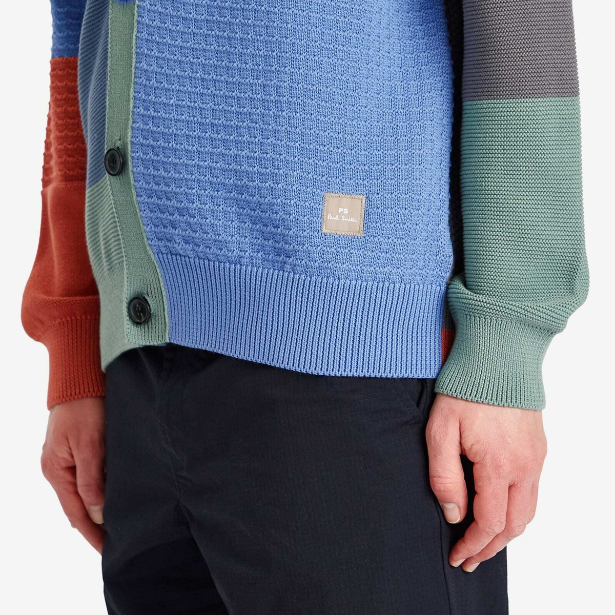Paul Smith Men's Patchwork Cardigan in Multicolour Paul Smith