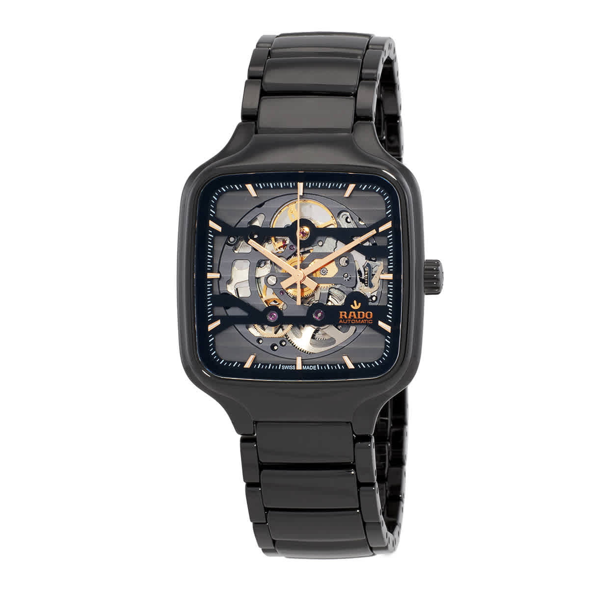 Rado True Square Automatic Skeleton Dial Unisex Watch R27124162 Rado