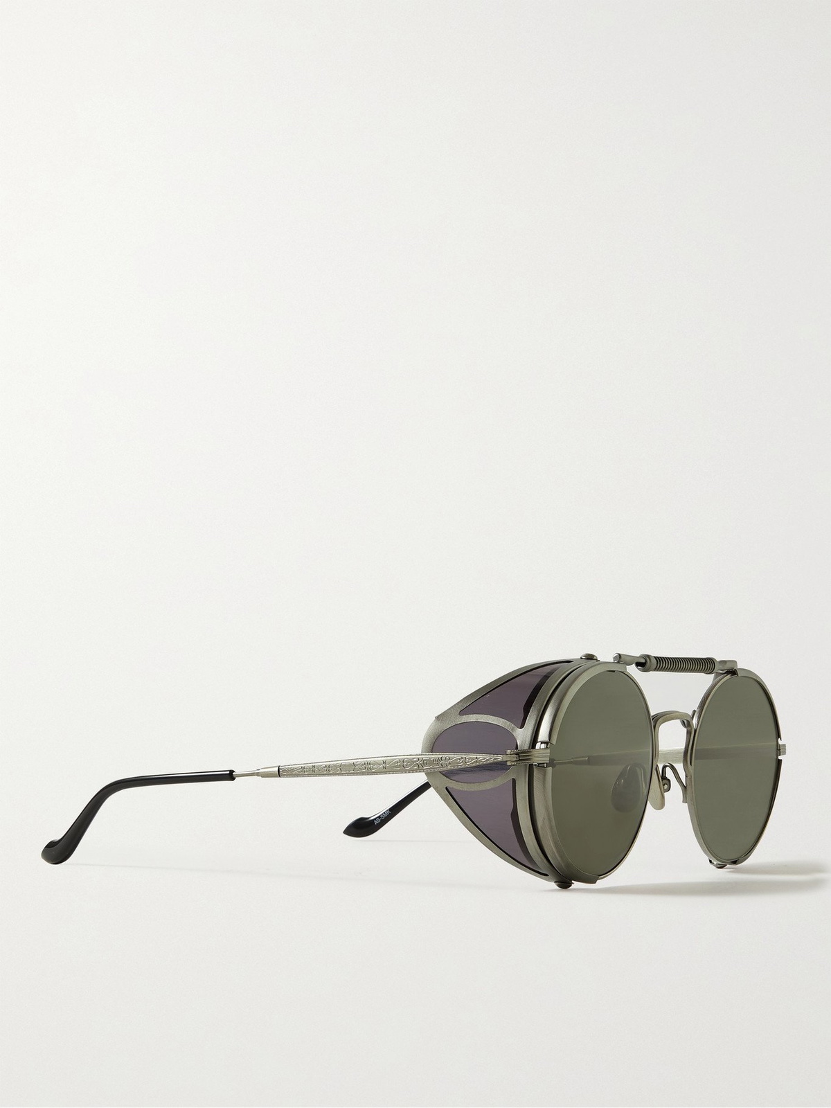 MATSUDA - Round-Frame Titanium Sunglasses with Side Shield Matsuda