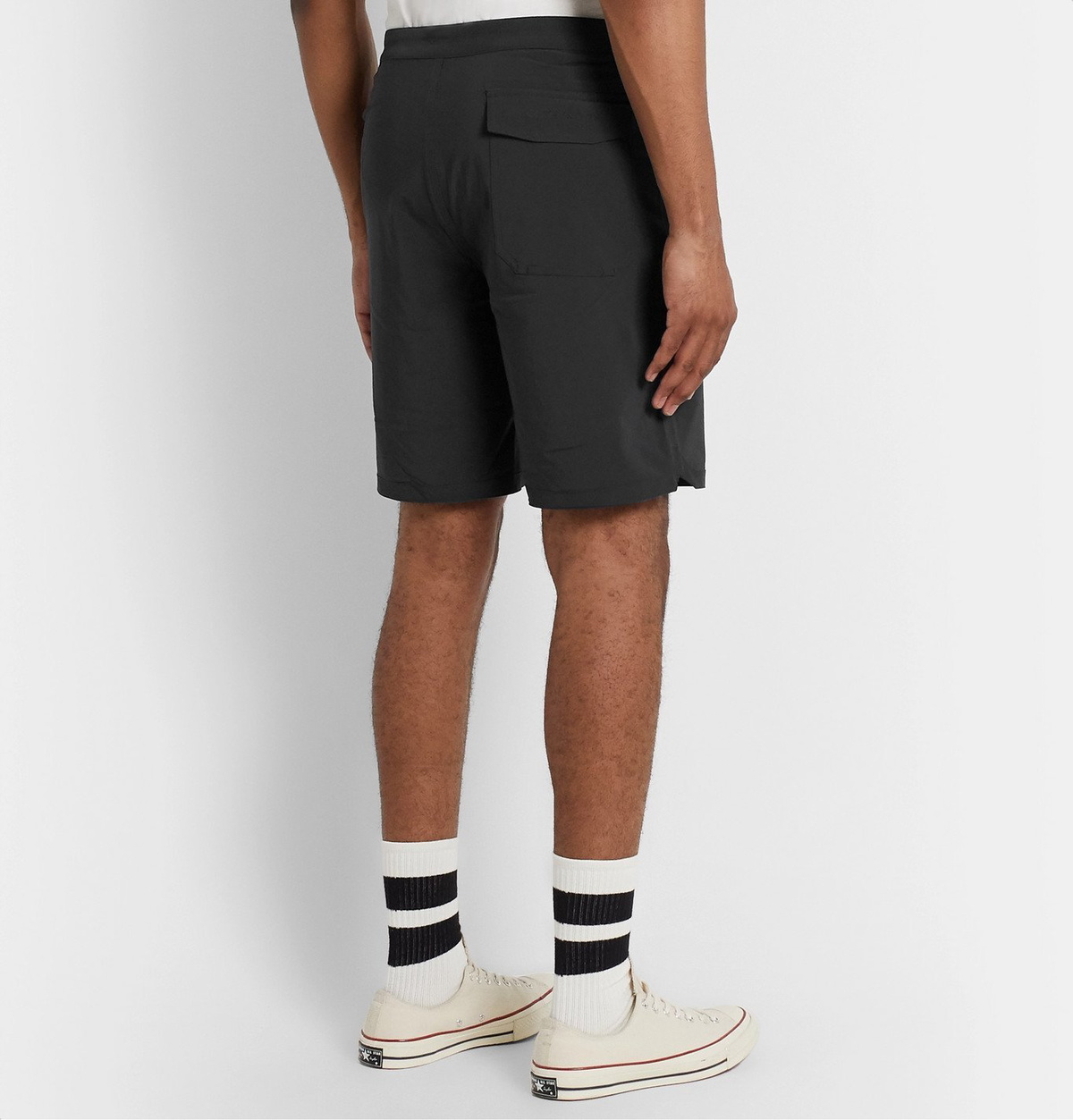 Outerknown - Logo-Appliquéd Shell Swim Shorts - Black Outerknown