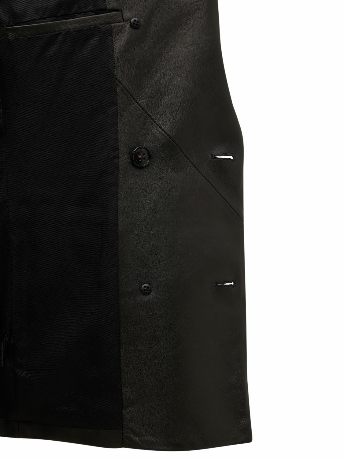 AMIRI - Double Breasted Leather Blazer Amiri