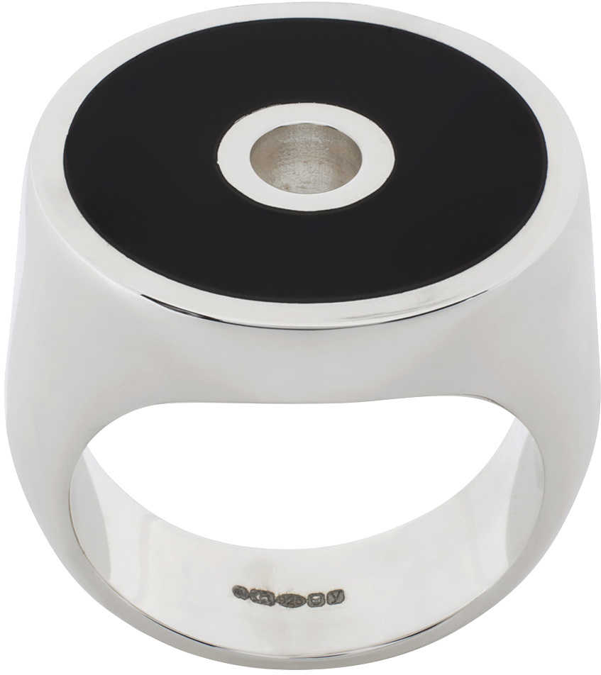 Ellie Mercer Silver Large Disc Ring