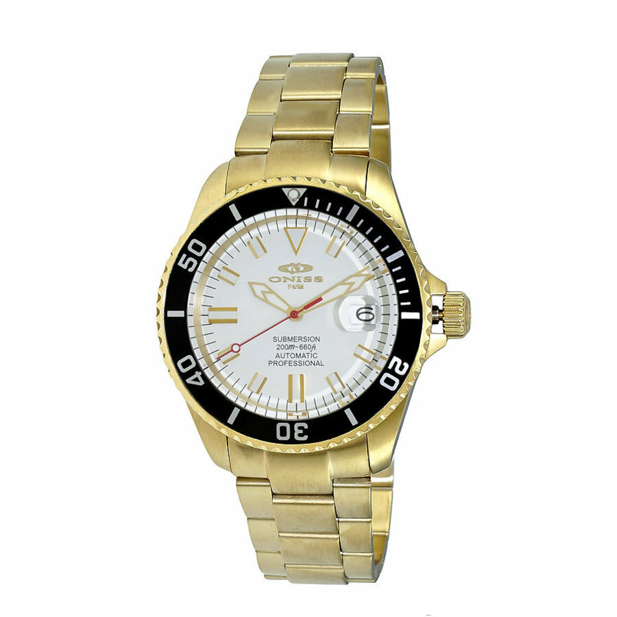 Oniss ONZ5588 White Dial Mens Watch ON5588-88(GWTBK) Oniss