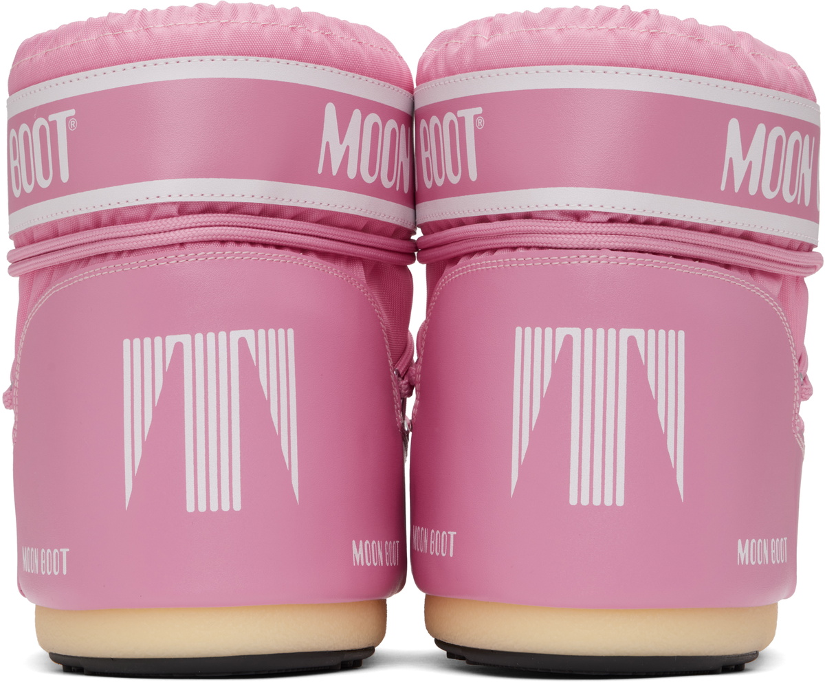 Moon Boot Pink Icon Low Nylon Boots Moon Boot