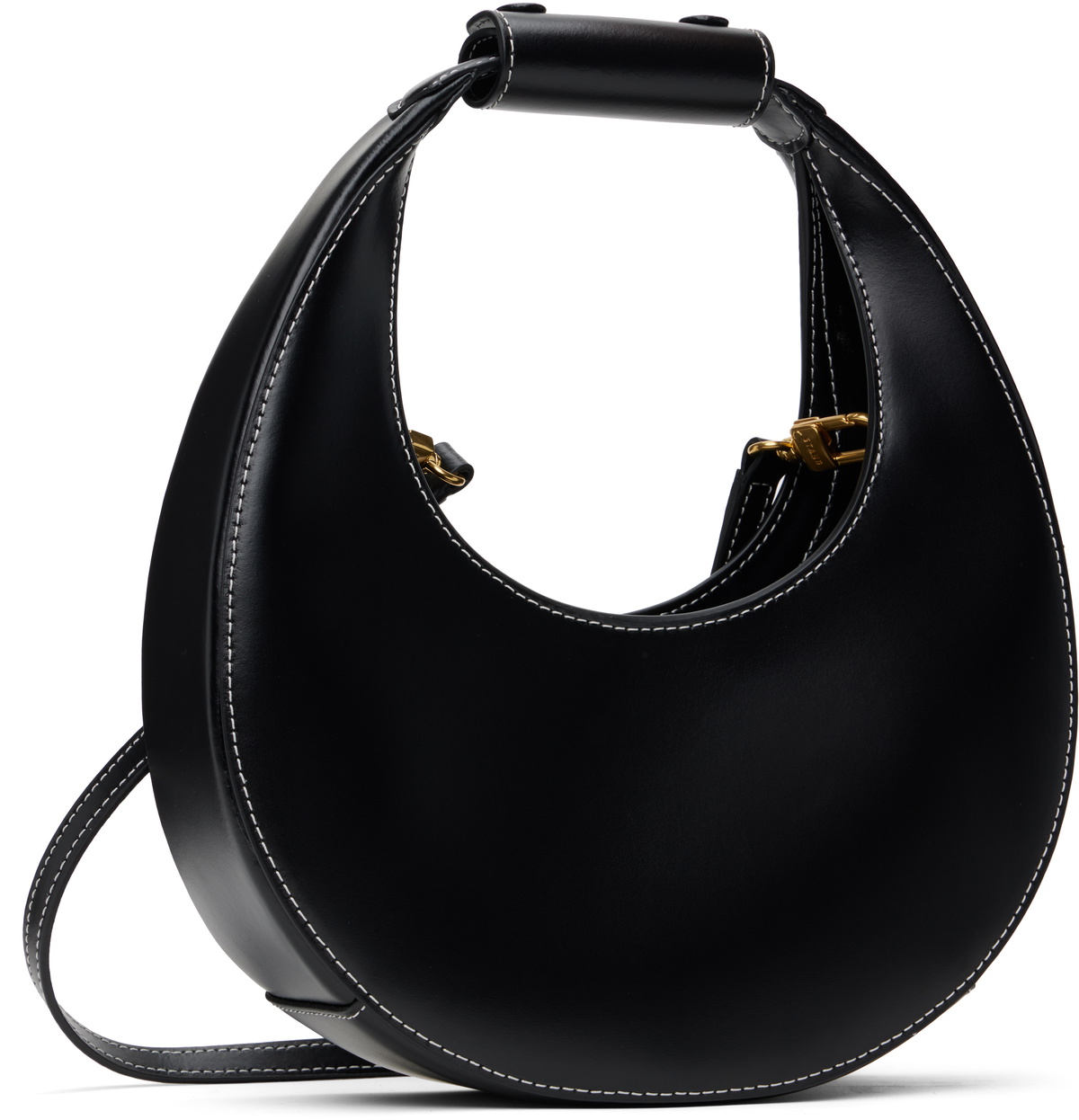 Staud Black Mini Moon Bag Staud