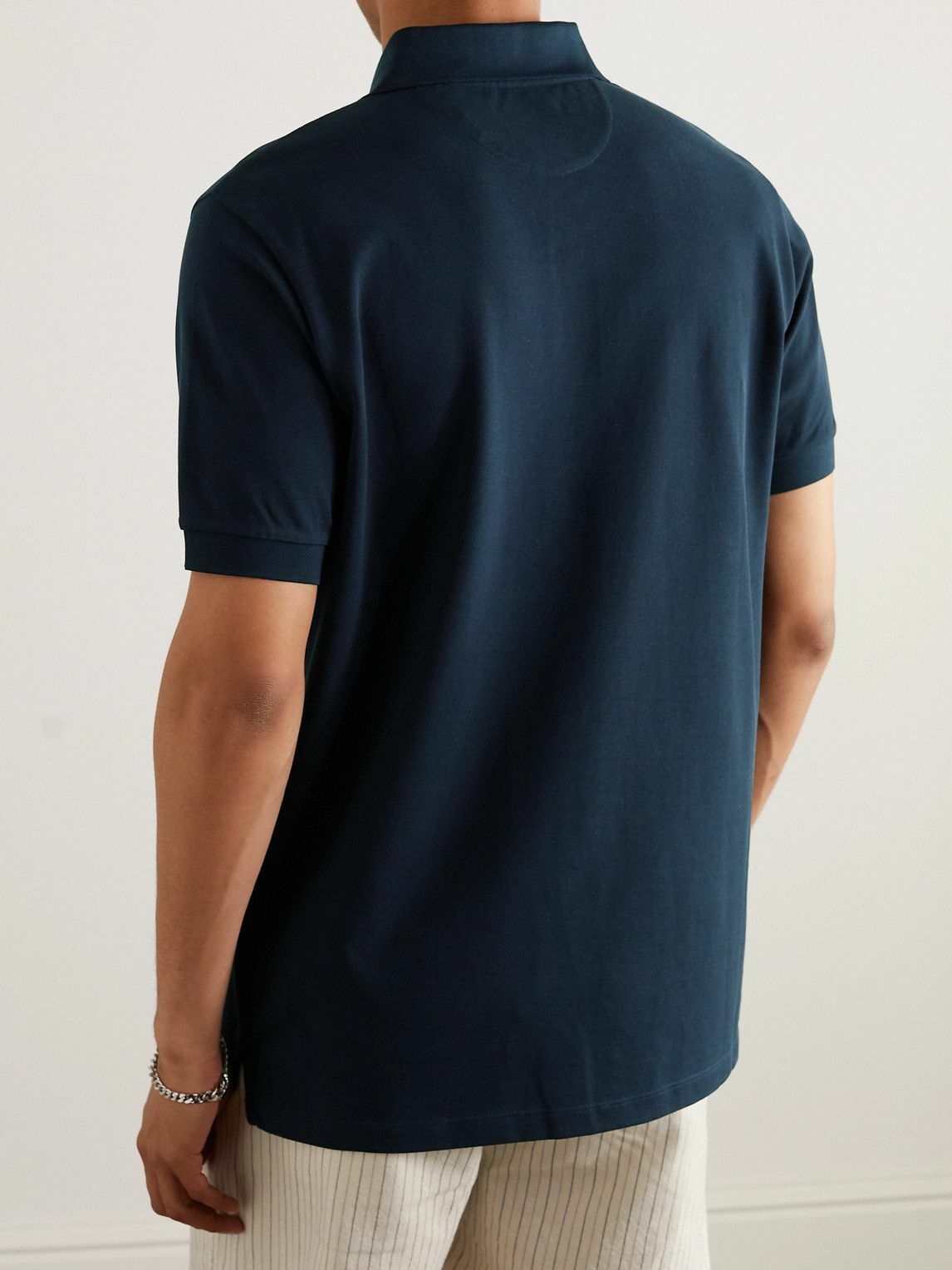 Paul Smith - Cotton-Piqué Polo Shirt - Blue Paul Smith