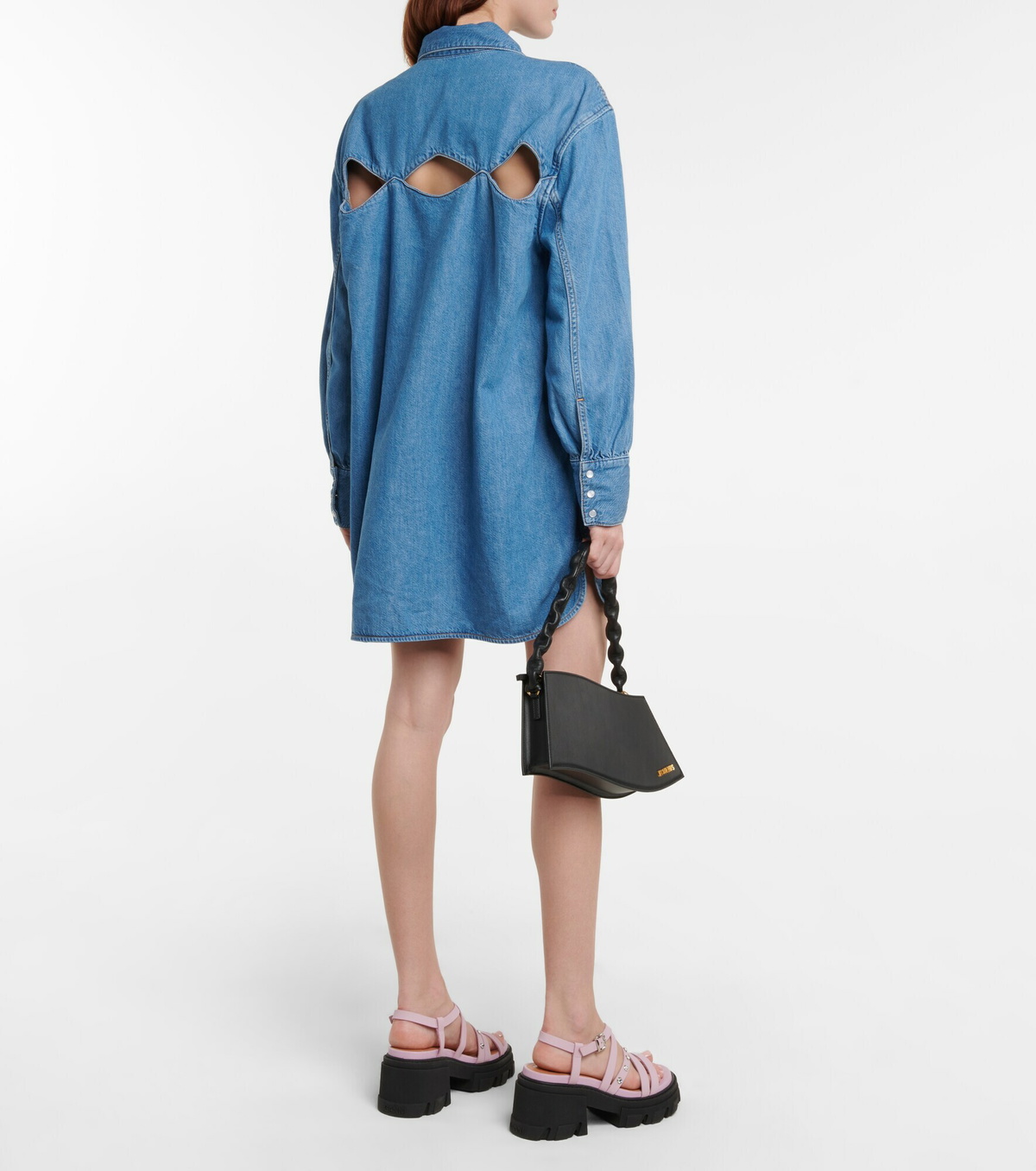 Ganni - Denim shirt dress GANNI