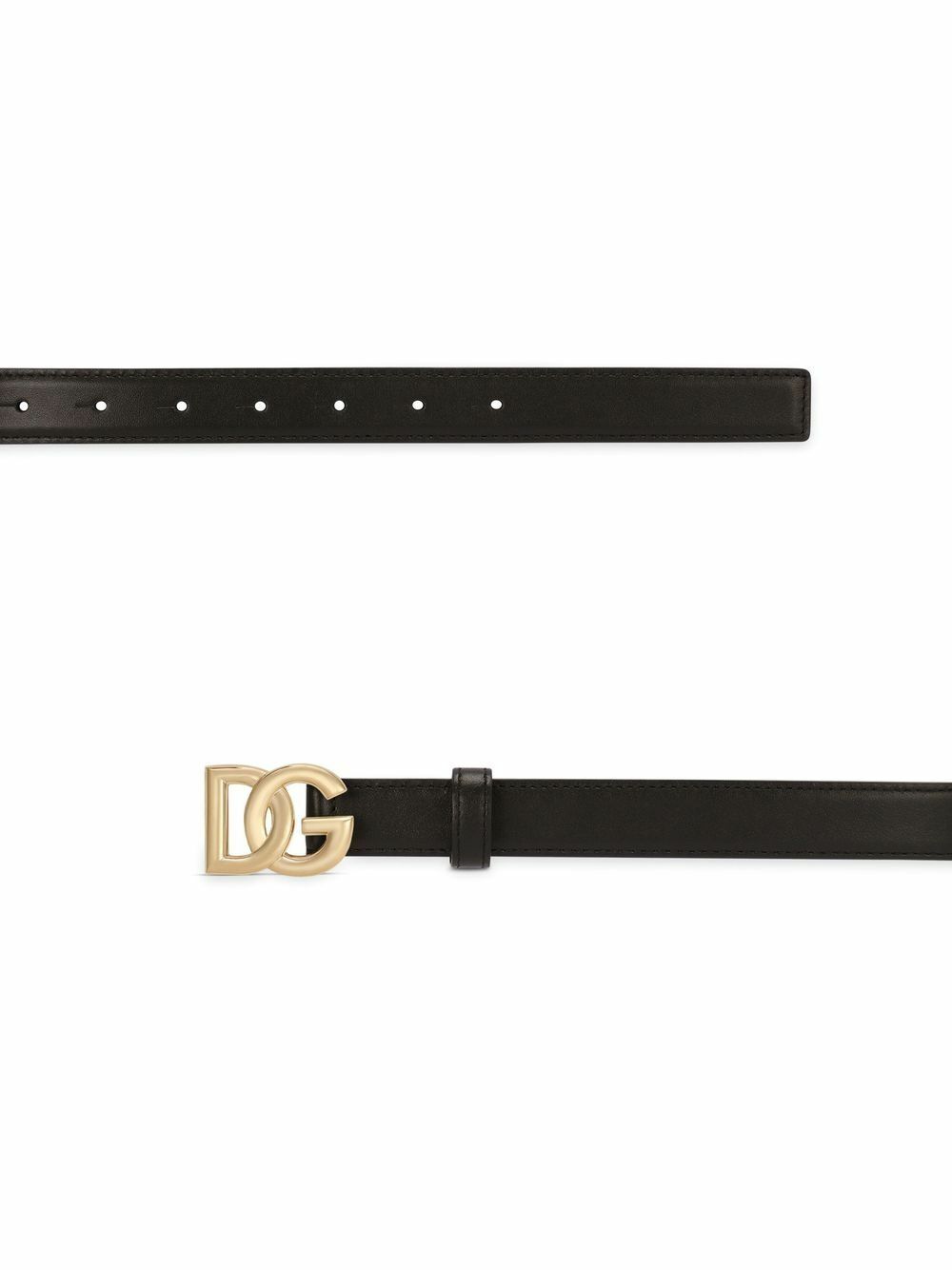 DOLCE & GABBANA - Dg Logo Leather Belt Dolce & Gabbana