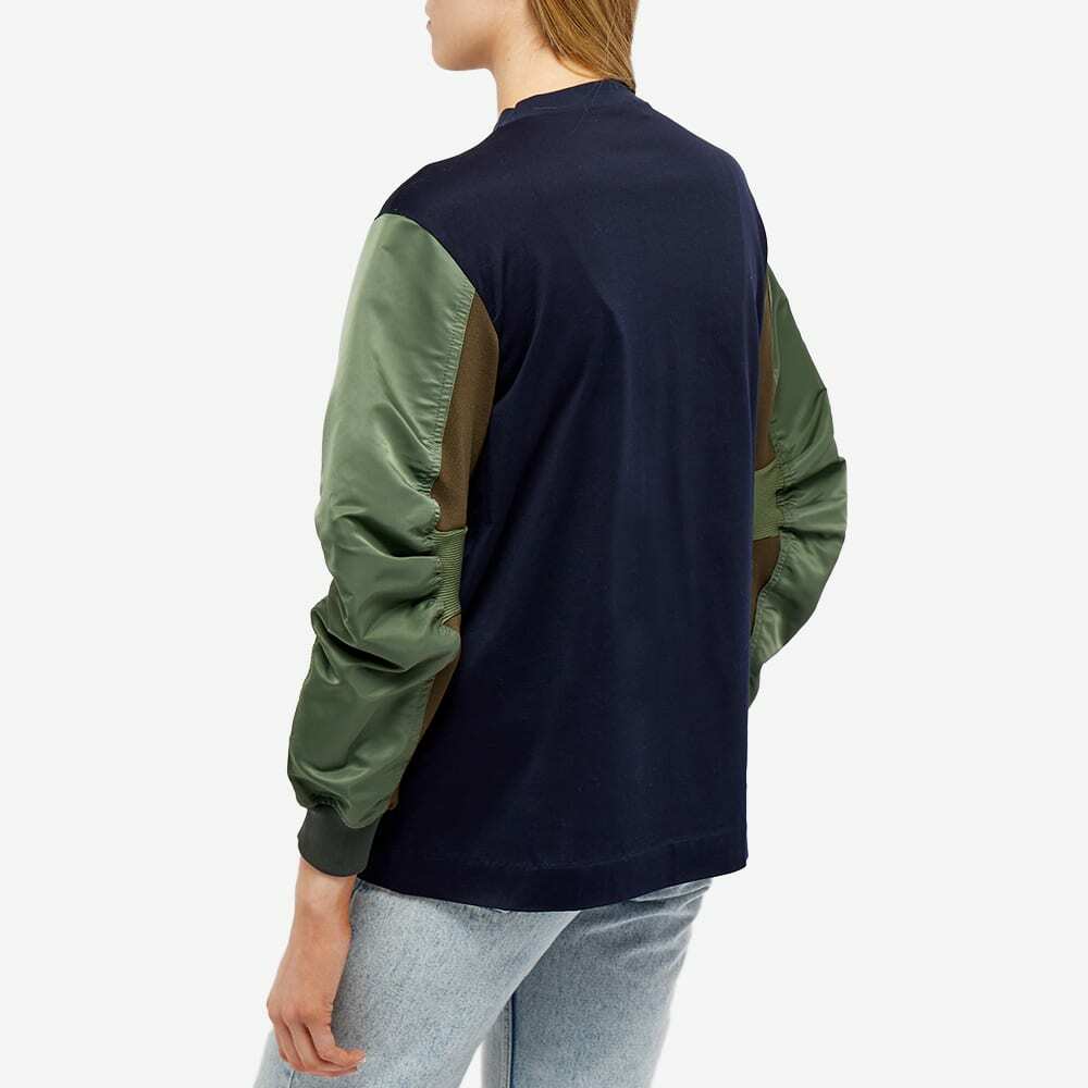 Toga Pulla Women's Bomber Jacket Sleeve Top in Navy Toga Pulla