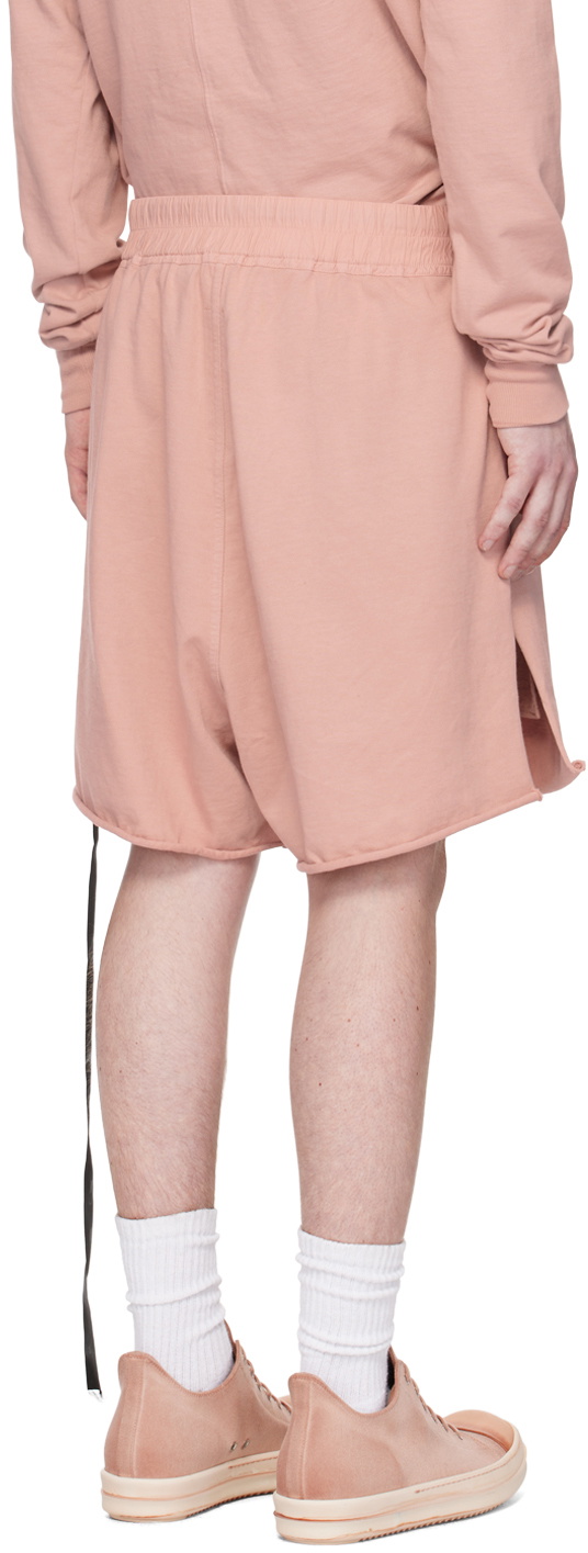 Rick Owens Drkshdw Pink Trucker Cut Off Shorts Rick Owens Drkshdw