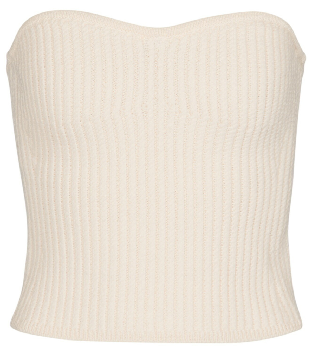 Saint Laurent Ribbed-knit wool bustier Saint Laurent
