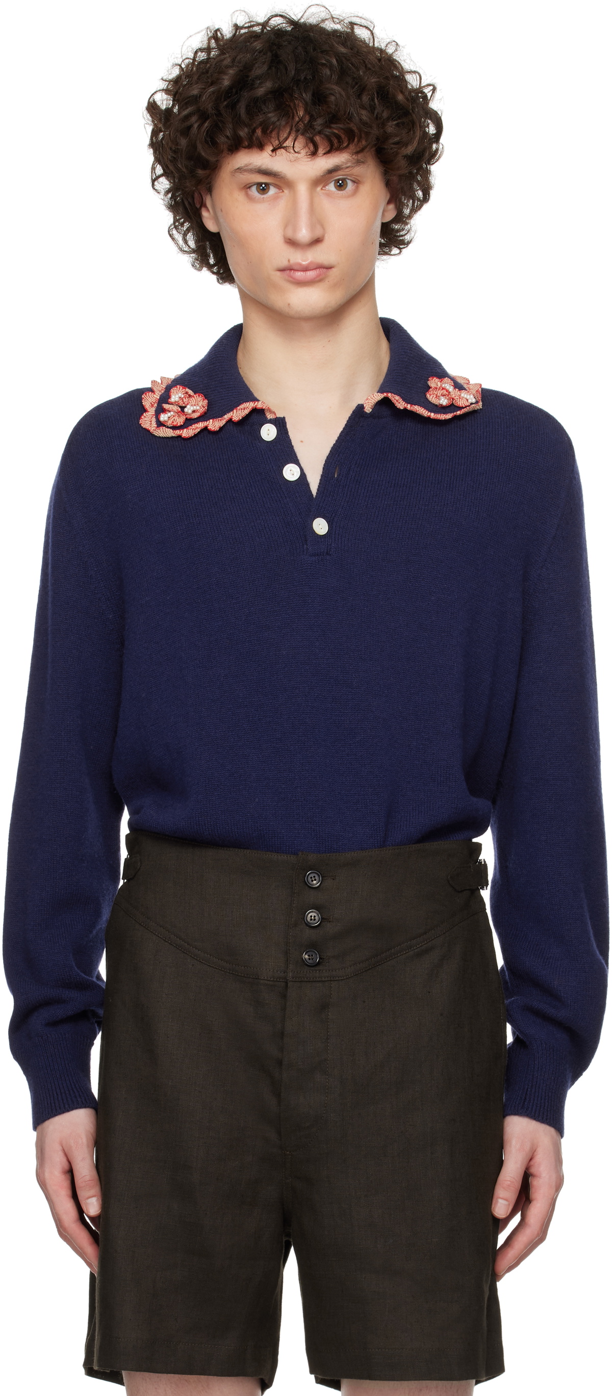 Bode Navy Rookie Polo Bode