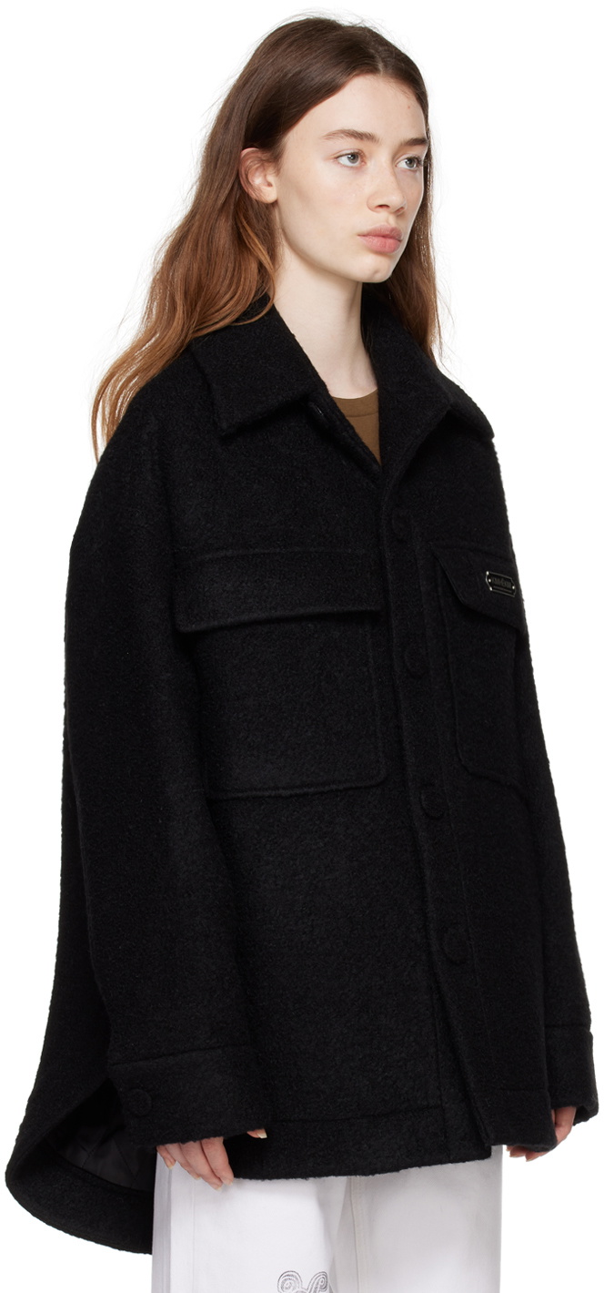 KIMHĒKIM Black Bouclé Coat KIMHĒKIM