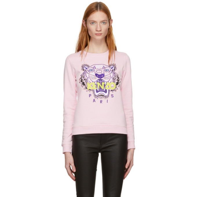 Kenzo Pink Classic Tiger Sweatshirt Kenzo