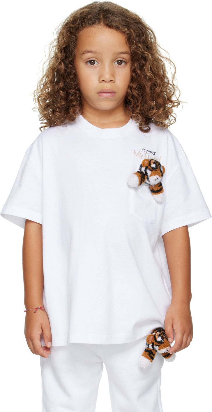 Doublet Kids White With My Friend T-Shirt Doublet
