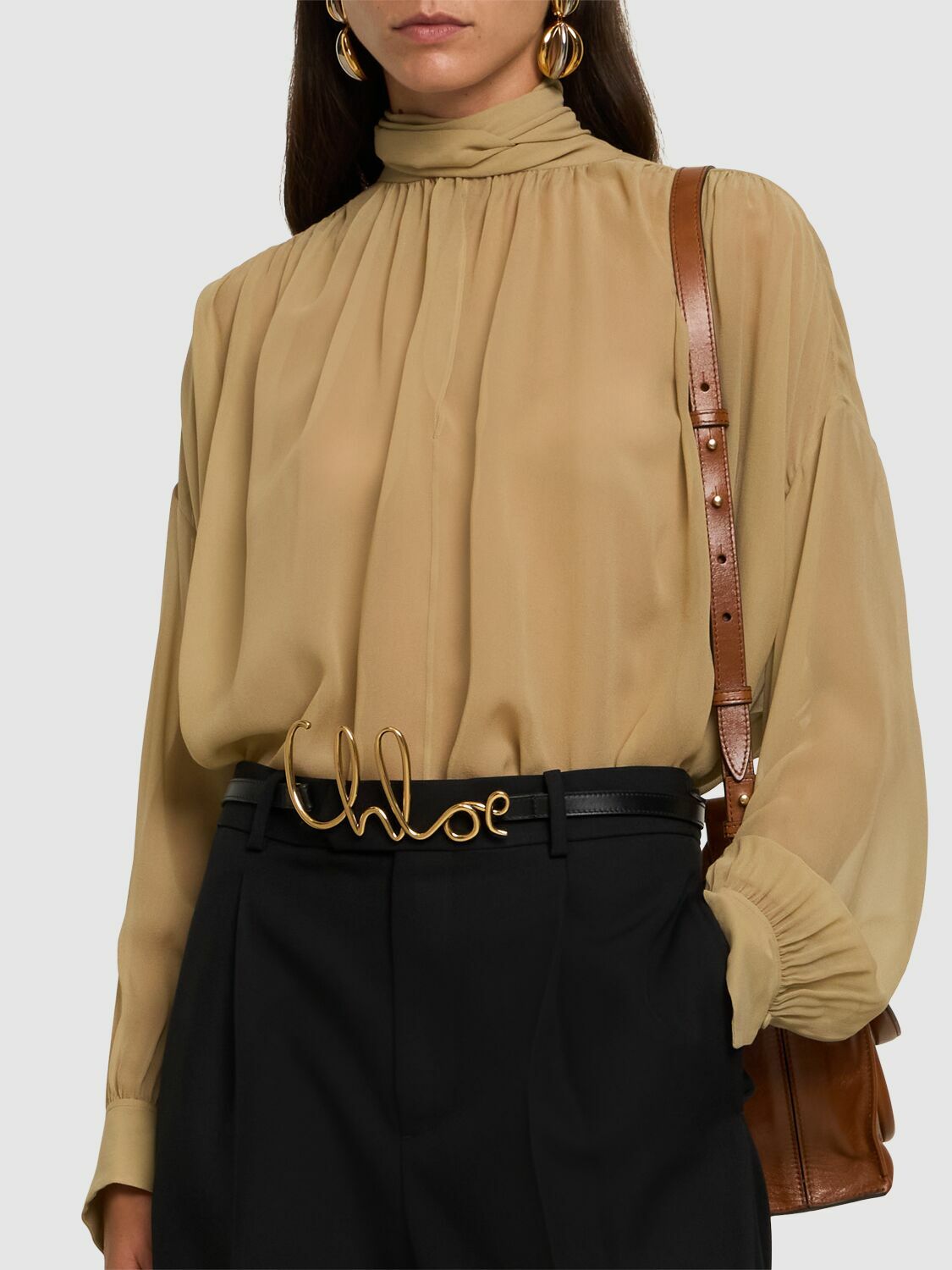 CHLOÉ C Chloe Soft Leather Belt Chloe